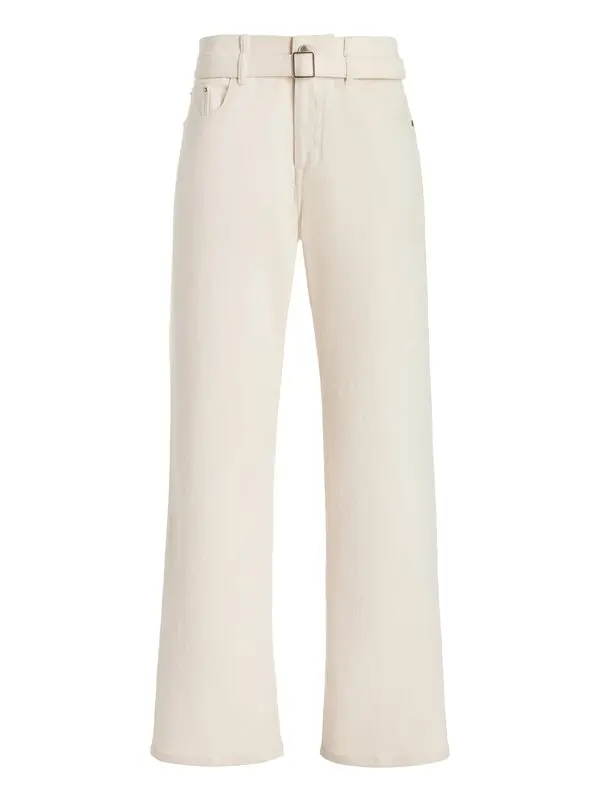 Proenza Schouler Ellsworth Stretch Low-rise Boyfriend Jeans - Ivory