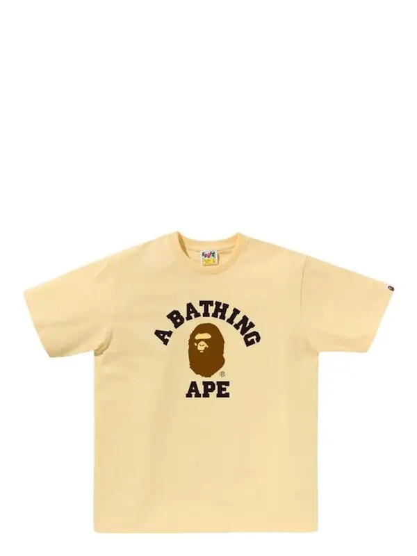 A BATHING APE College Tee Shirt - Yellow