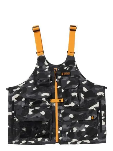 BAPE X Grip Swany Gr Camo Fireproof Gear Bag Vest - Black