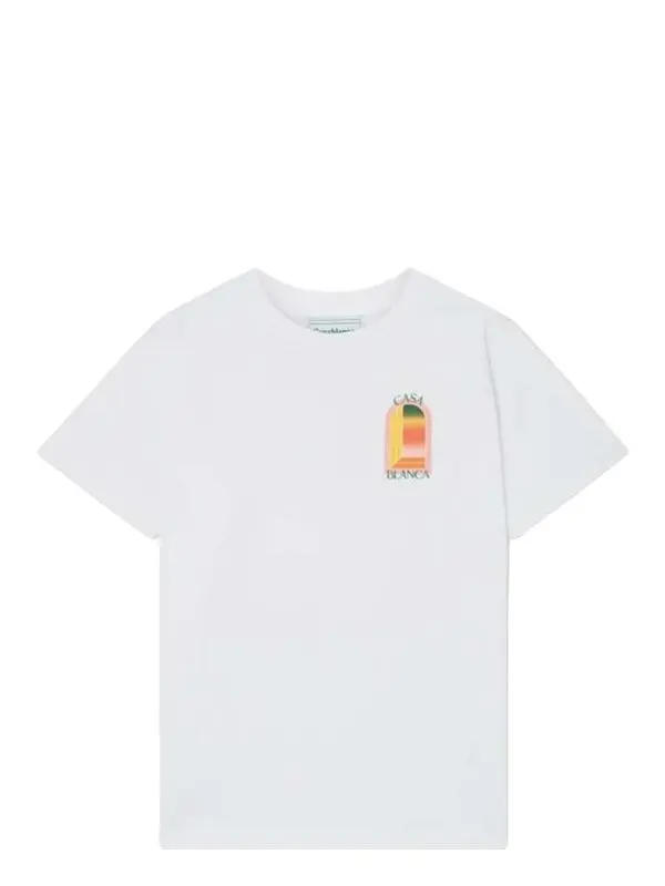 Casablanca Gradient Arch Logo T-shirt - White