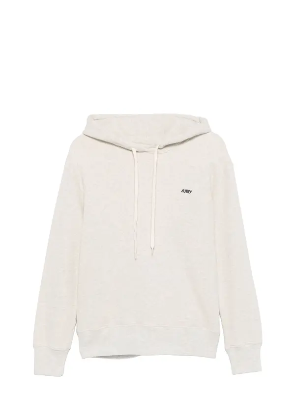 AUTRY Logo-embroidered Hoodie - Neutrals