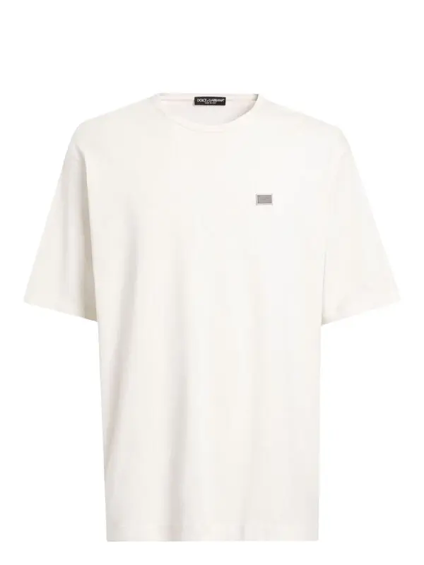 Dolce & Gabbana Logo-plaque T-shirt - White