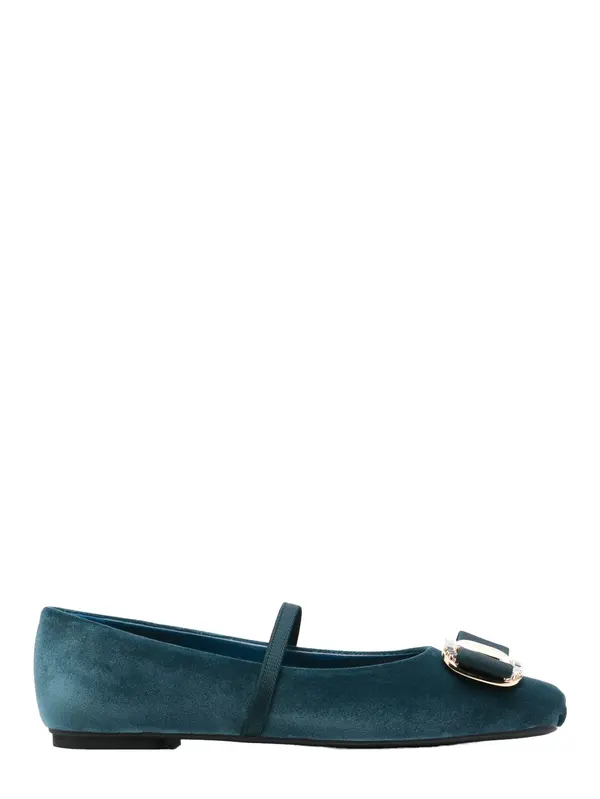 FERRAGAMO Vara Ballet Flats - Blue