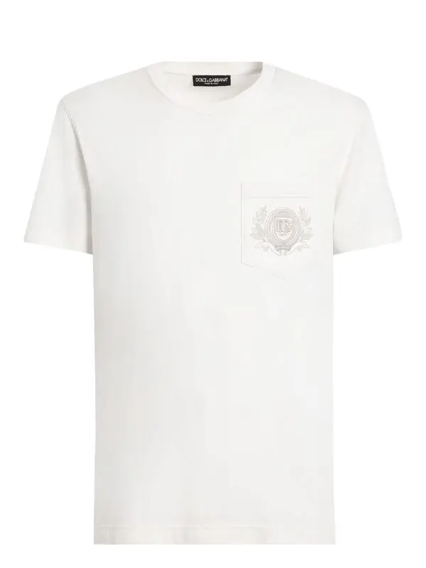 Dolce & Gabbana Embroidered-logo T-shirt - White