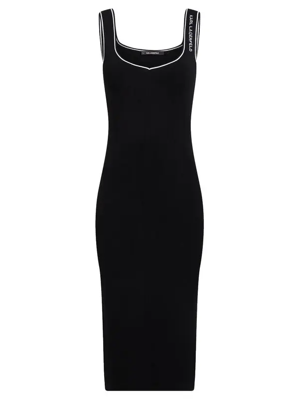 Karl Lagerfeld Knitted Dress - Black