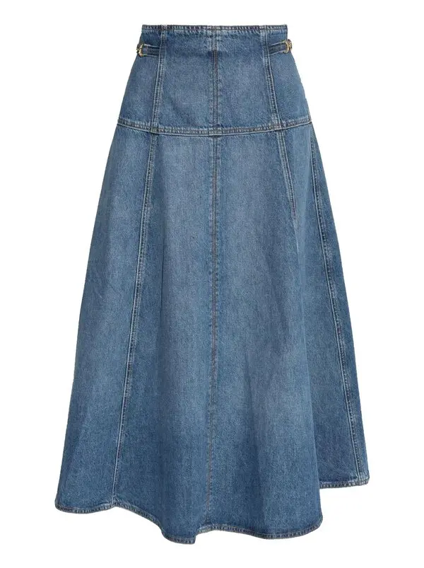 Ulla Johnson Brigette Flared Skirt - Blue