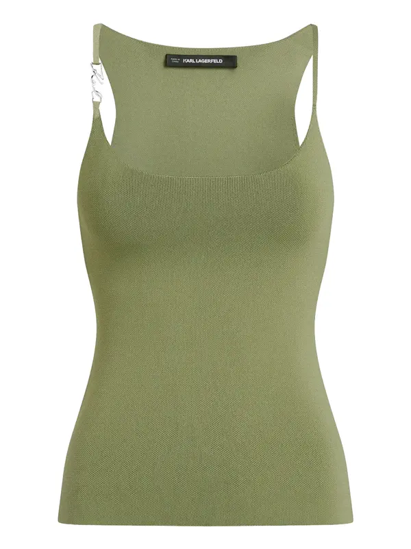 Karl Lagerfeld Knitted Tank Top - Green