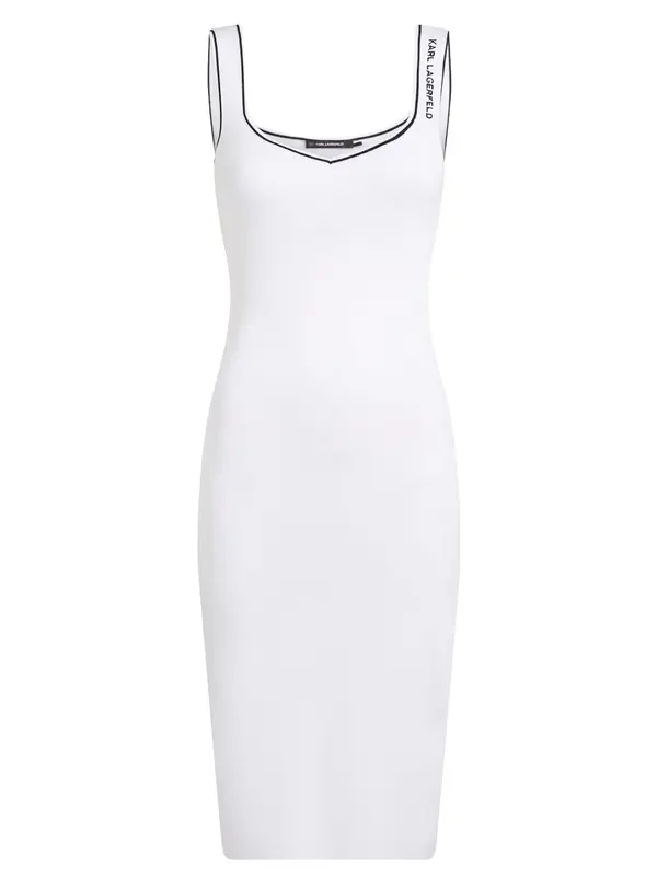 Karl Lagerfeld Knitted Dress - White