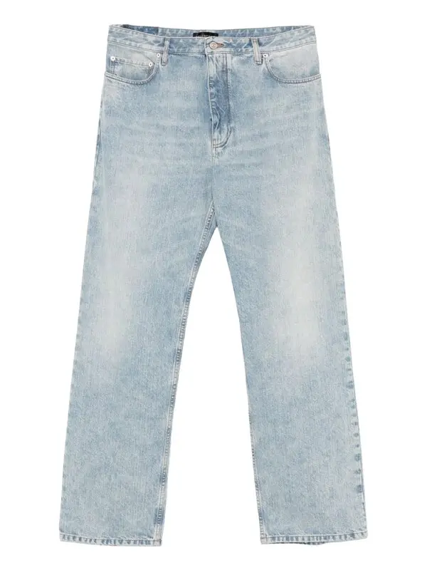 Balenciaga Logo-patch Jeans - Blue
