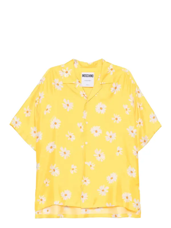 Moschino Floral-print Shirt - Yellow