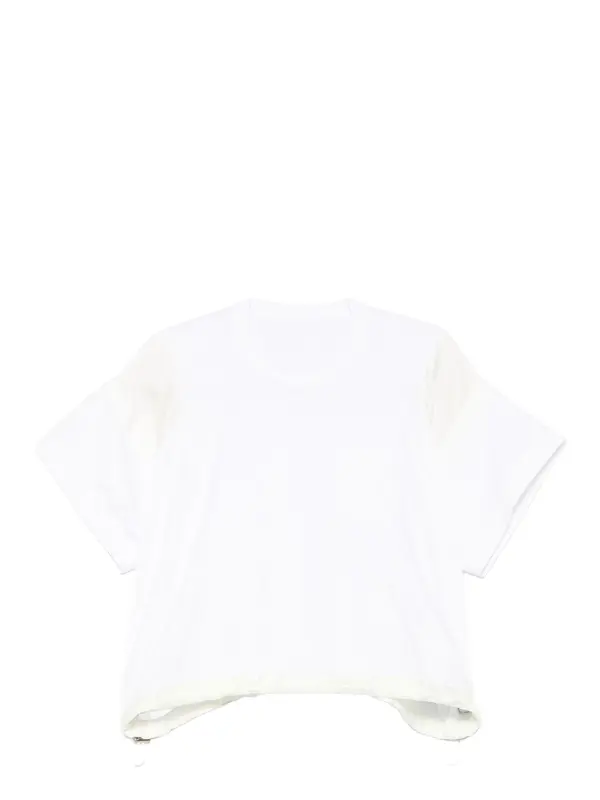 Sacai Panelled T-shirt - White