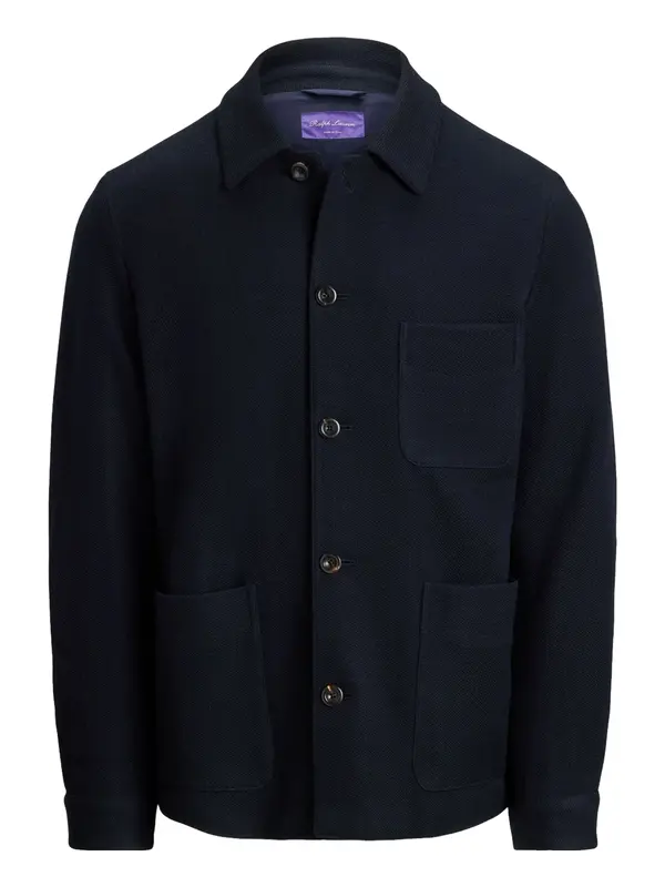Ralph Lauren Purple Label Button-down Jacket - Blue