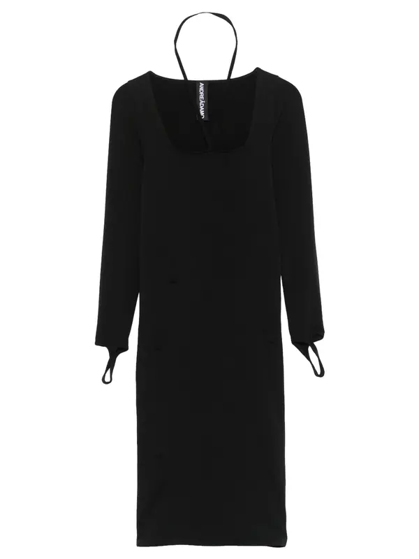 ANDREĀDAMO Sculpting Jersey Midi Dress - Black