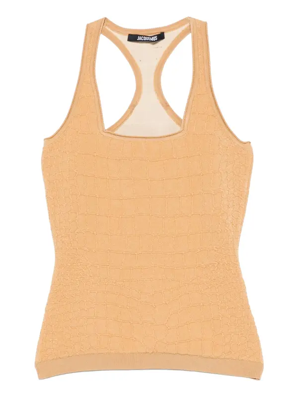 Jacquemus Le Debardeur Scala Tank Top - Brown