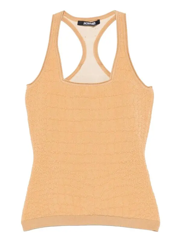 Jacquemus Le Debardeur Scala Tank Top - Brown