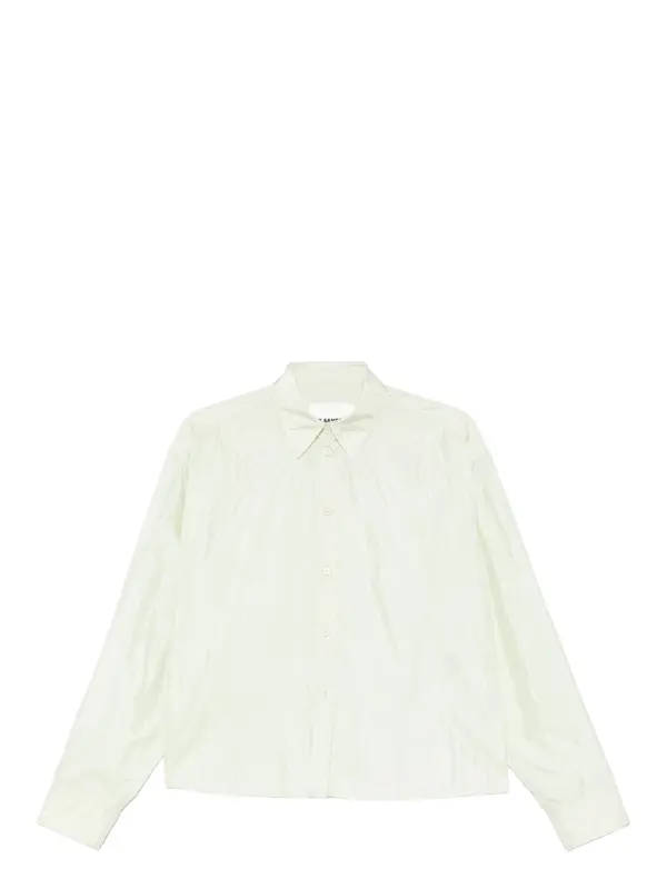 JIL SANDER Satin Shirt - Green