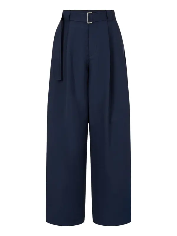 STUDIO TOMBOY Belted Trousers - Blue