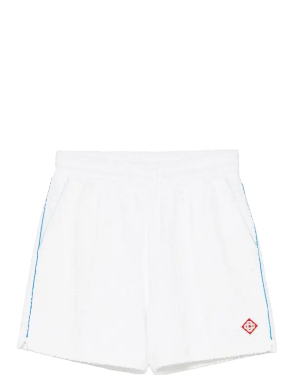 Casablanca Monogram Towelling Shorts - White