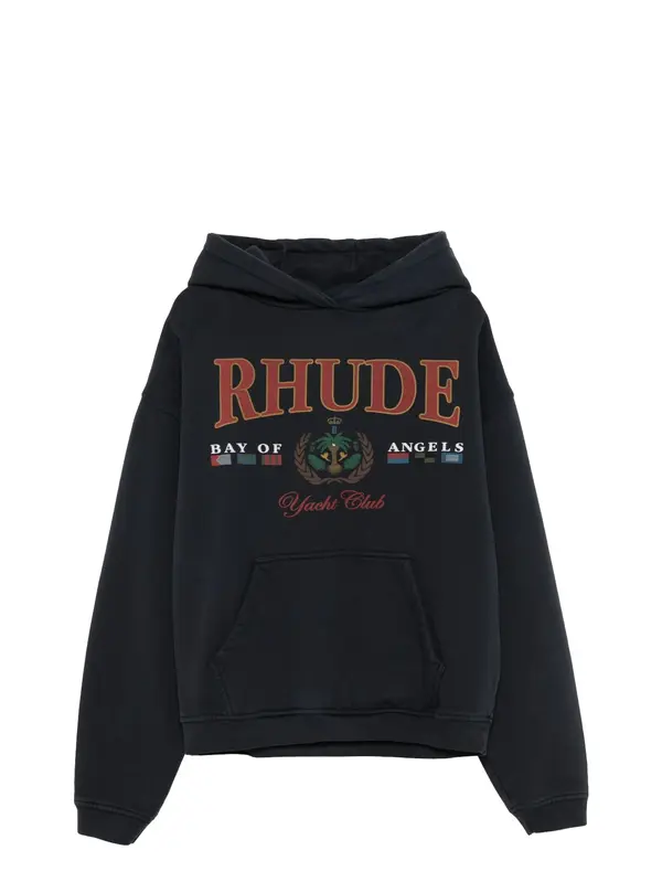 Rhude Bay Of Angels Yacht Hoodie - Black
