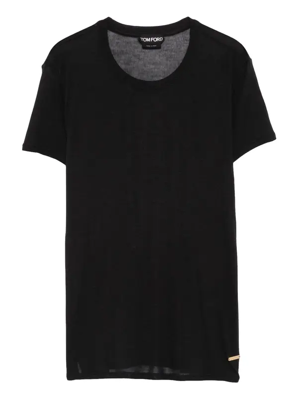 TOM FORD Logo-plaque T-shirt - Black