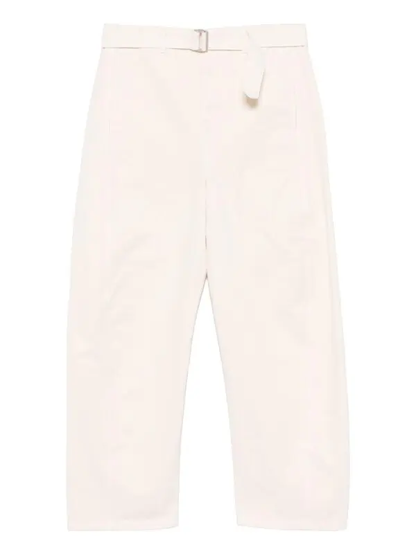 LEMAIRE Twisted Belted Trousers - Neutrals
