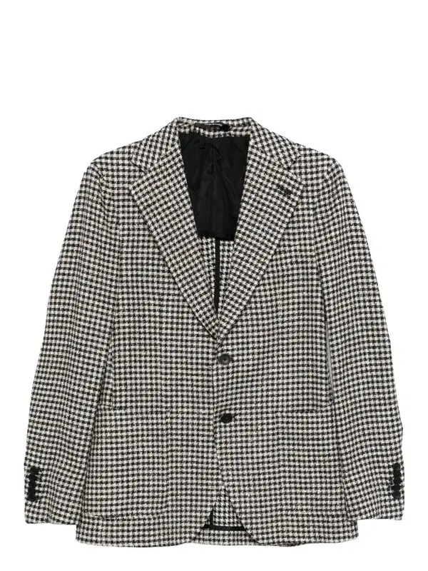 Tagliatore Gingham Check-pattern Blazer - Black