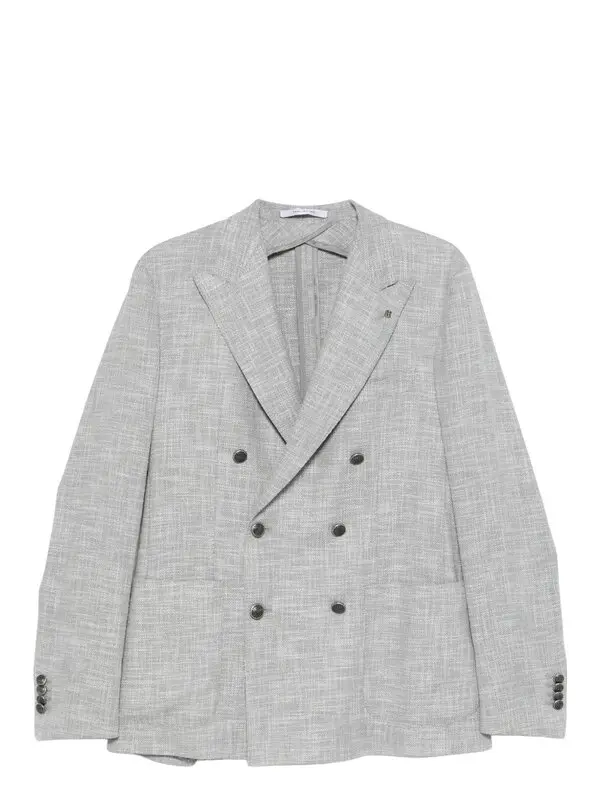 Tagliatore Mélange-effect Blazer - Grey