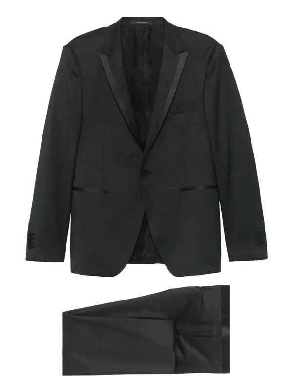 Tagliatore Single-breasted Dinner Suit - Black