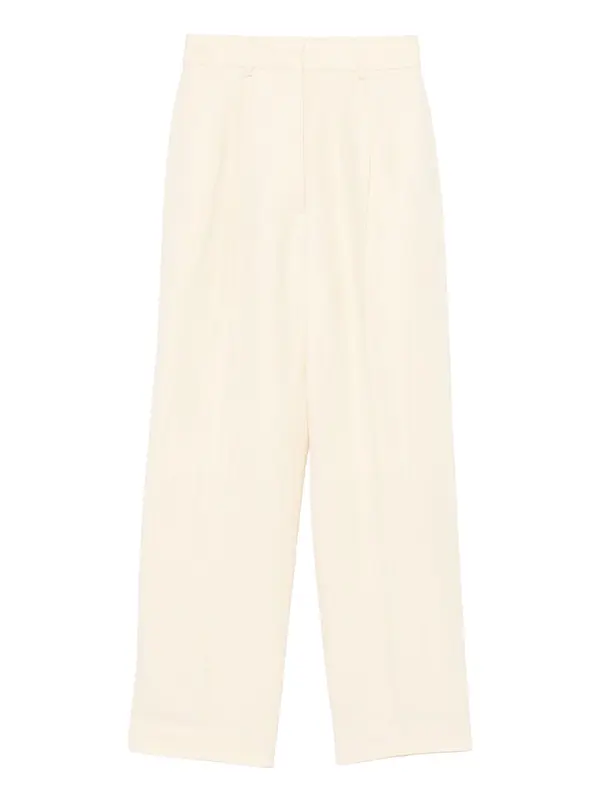 BLAZÉ MILANO Savannah Fox Straight Trousers - Yellow