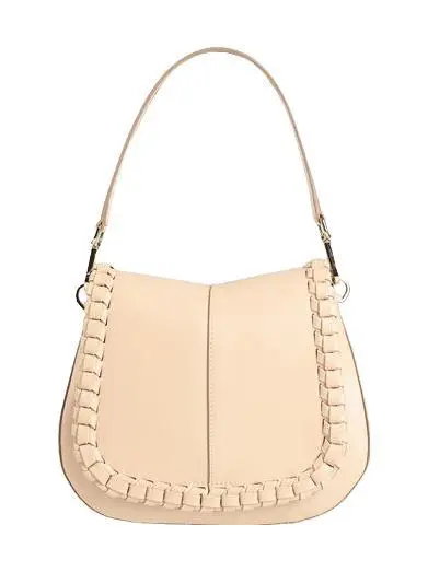 GIANNI CHIARINI Leather Saddle Bag - Beige