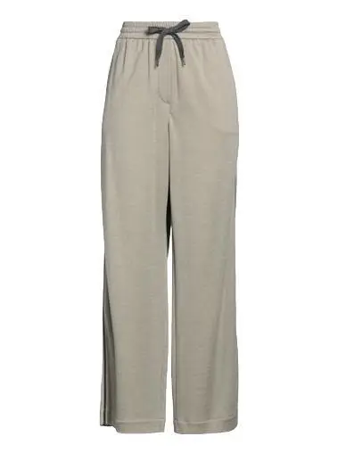 Brunello Cucinelli Wide Leg Jersey Pants - Beige