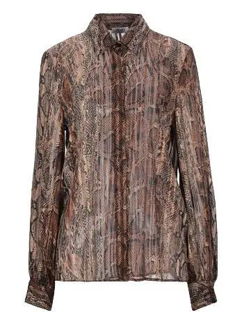 Liu Jo Animal Print Long Sleeve Shirt - Sand