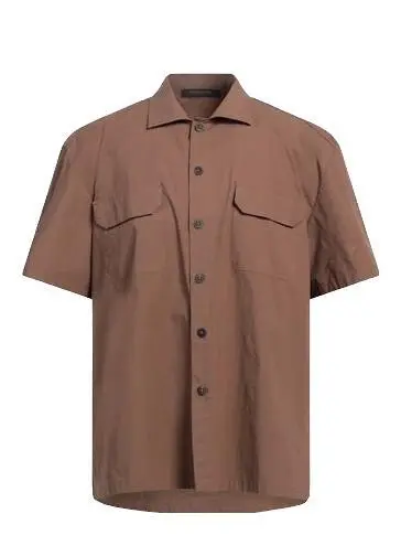 MESSAGERIE Shirt Size Cotton, Elastane - Brown