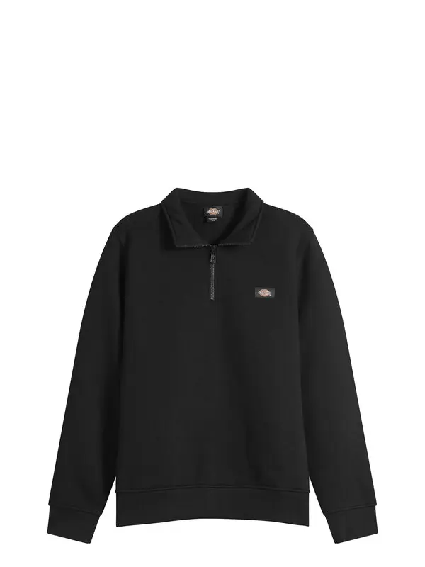 Dickies Oakport Quarter Zip Sweatshirt - Black