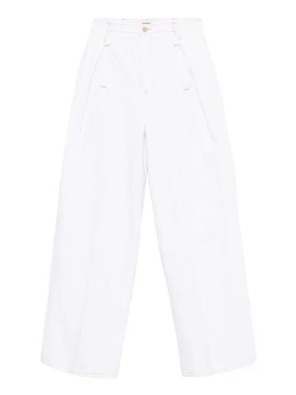 Sandro Wide-leg Trousers - White