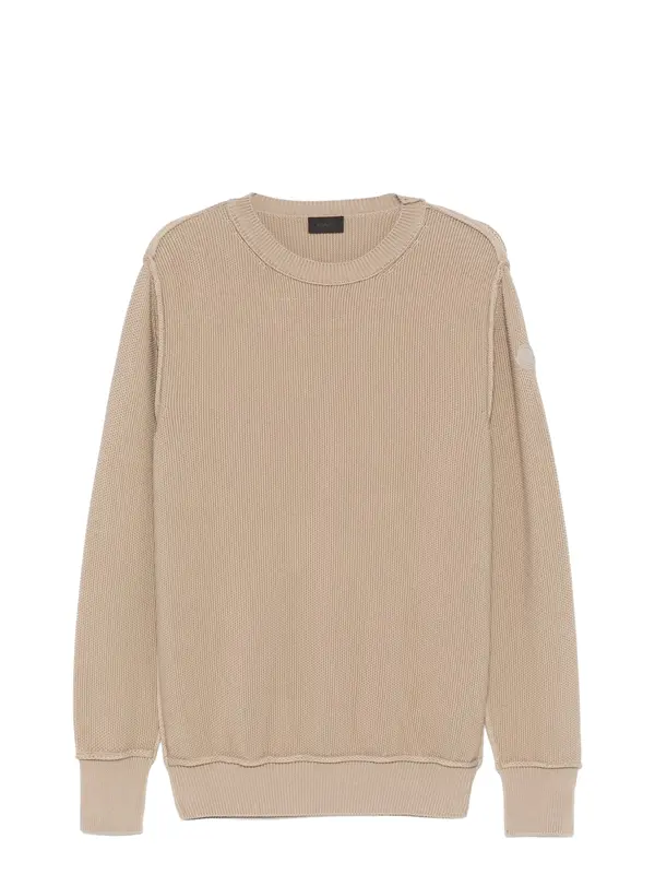 Moncler Organic-cotton Sweater - Neutrals
