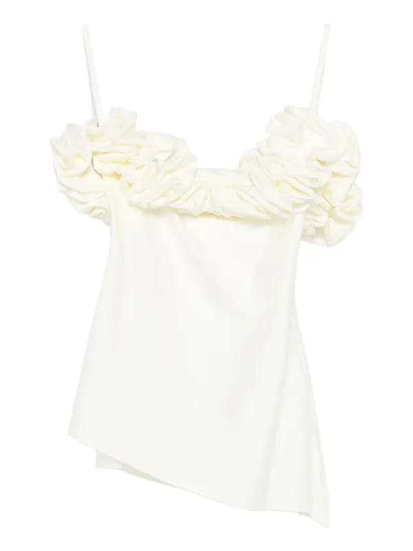 Coperni Ruffled Top - White