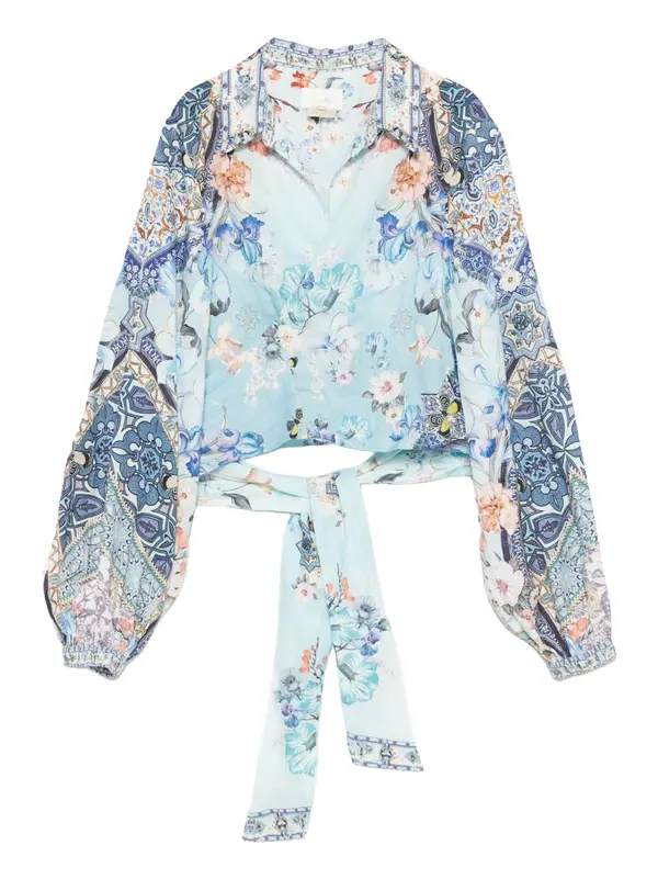 Camilla Al Manial Palace Memoirs Blouse - Blue