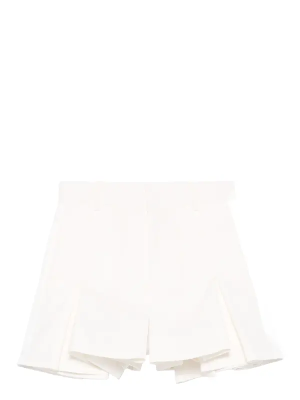 Sacai Pleated Shorts - White