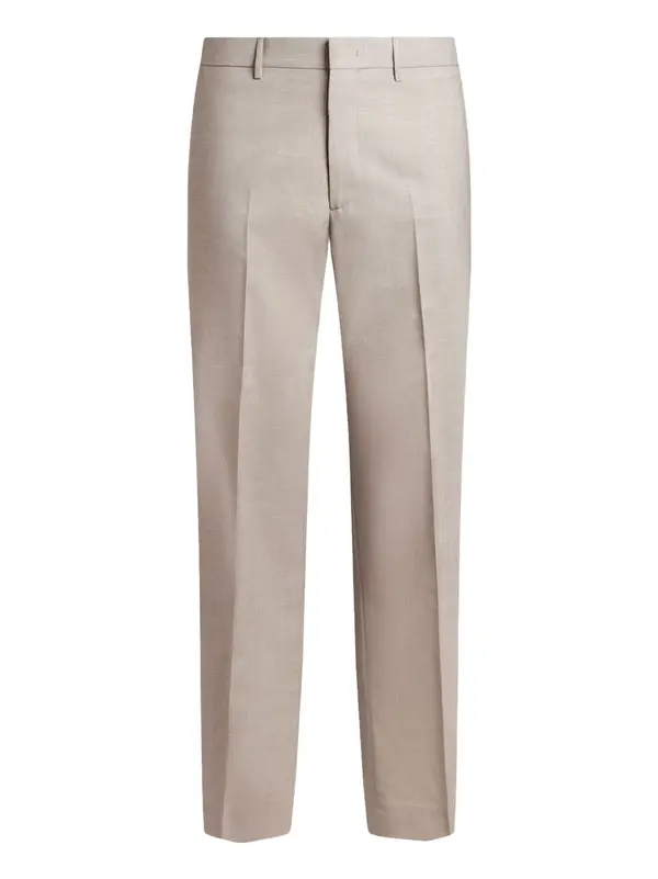 Etro Pressed-crease Trousers - Neutrals