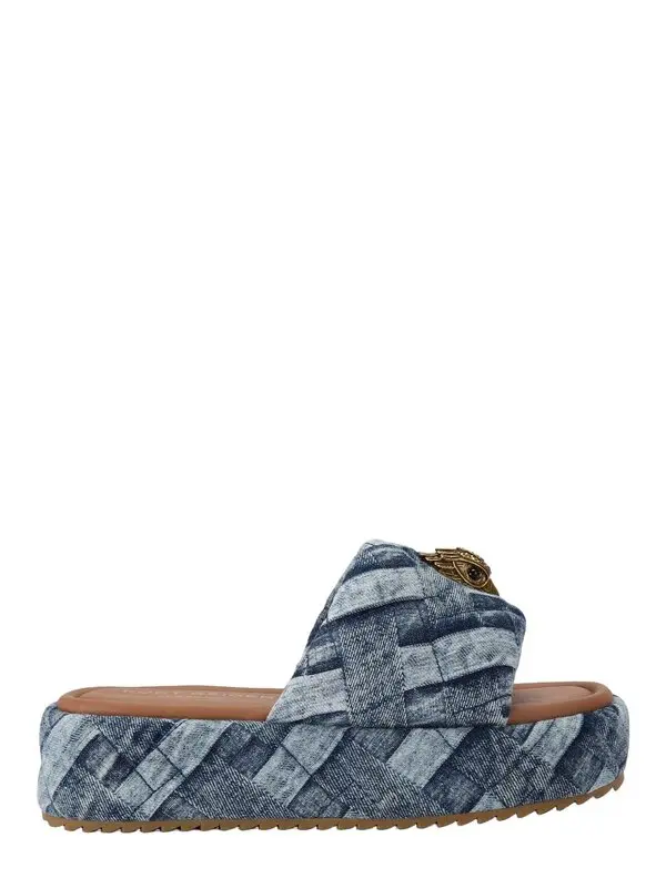 Kurt Geiger Kensington Puff Platform Slide Sandal - Navy