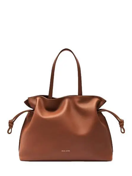 ESIN AKAN Emma Leather Tote Bag - Nutshell