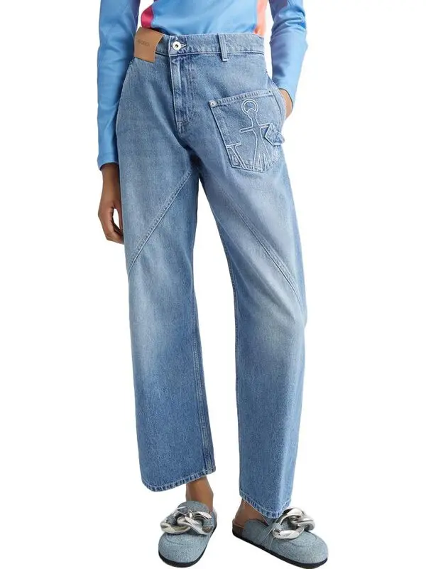 JW Anderson Twisted Workwear Jeans - Light Blue