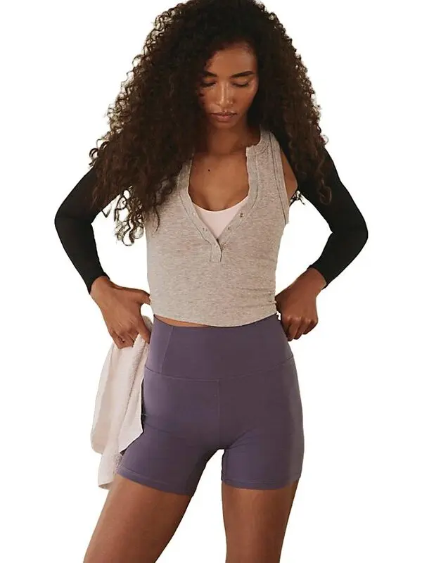 Free People 5" Bike Shorts - Graphite