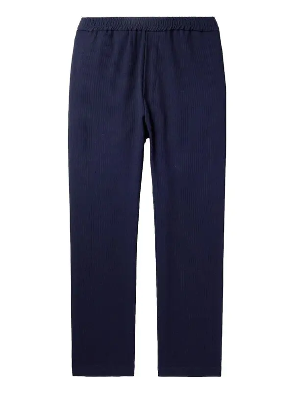 Barena Venezia Riobarbo Straight-leg Virgin Wool-blend Trousers - Blue