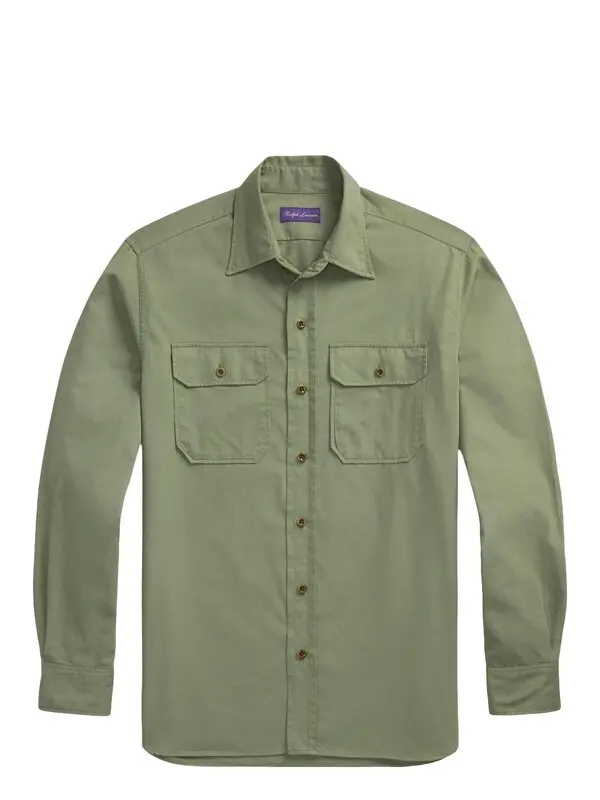 Ralph Lauren Purple Label Flap-pocket Shirt - Green