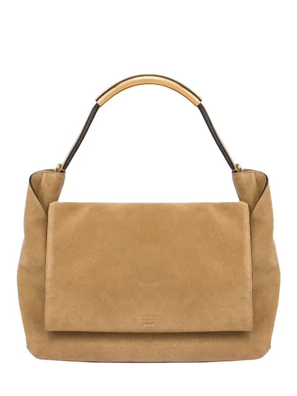 Moschino Suede Tote - Neutrals
