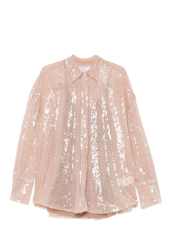 Giuseppe Di Morabito Sequin-embellished Shirt - Neutrals