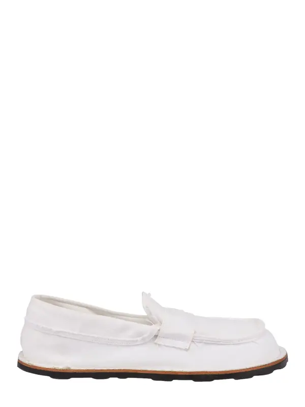 Moschino Cotton Loafers - White