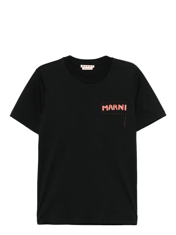 Marni Cotton Jersey T-shirt - Black